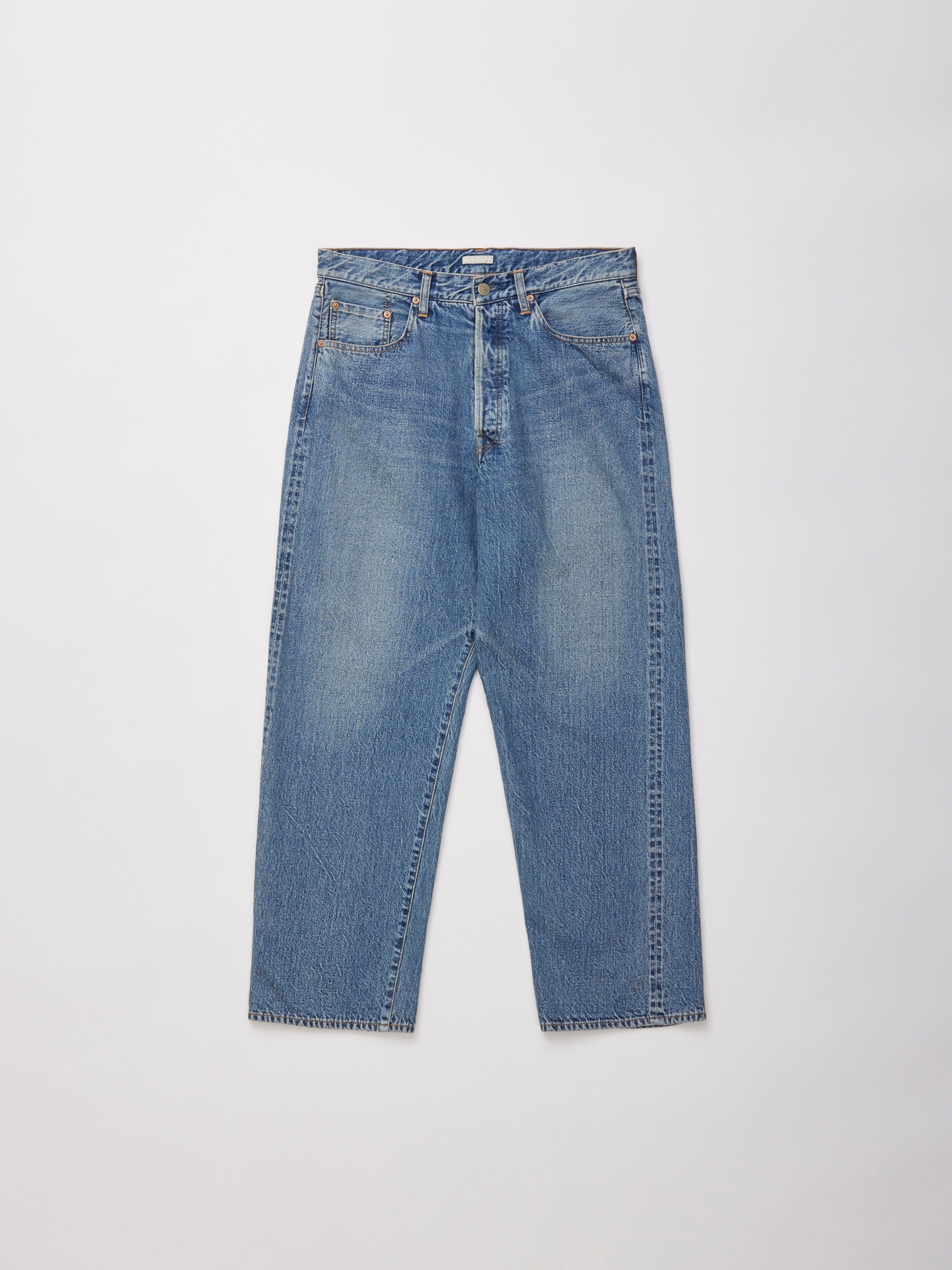 ULTERIOR VINTAGE WASHED SELVEDGE DENIM 5P PANTS FADED BLUE – Peter Cat