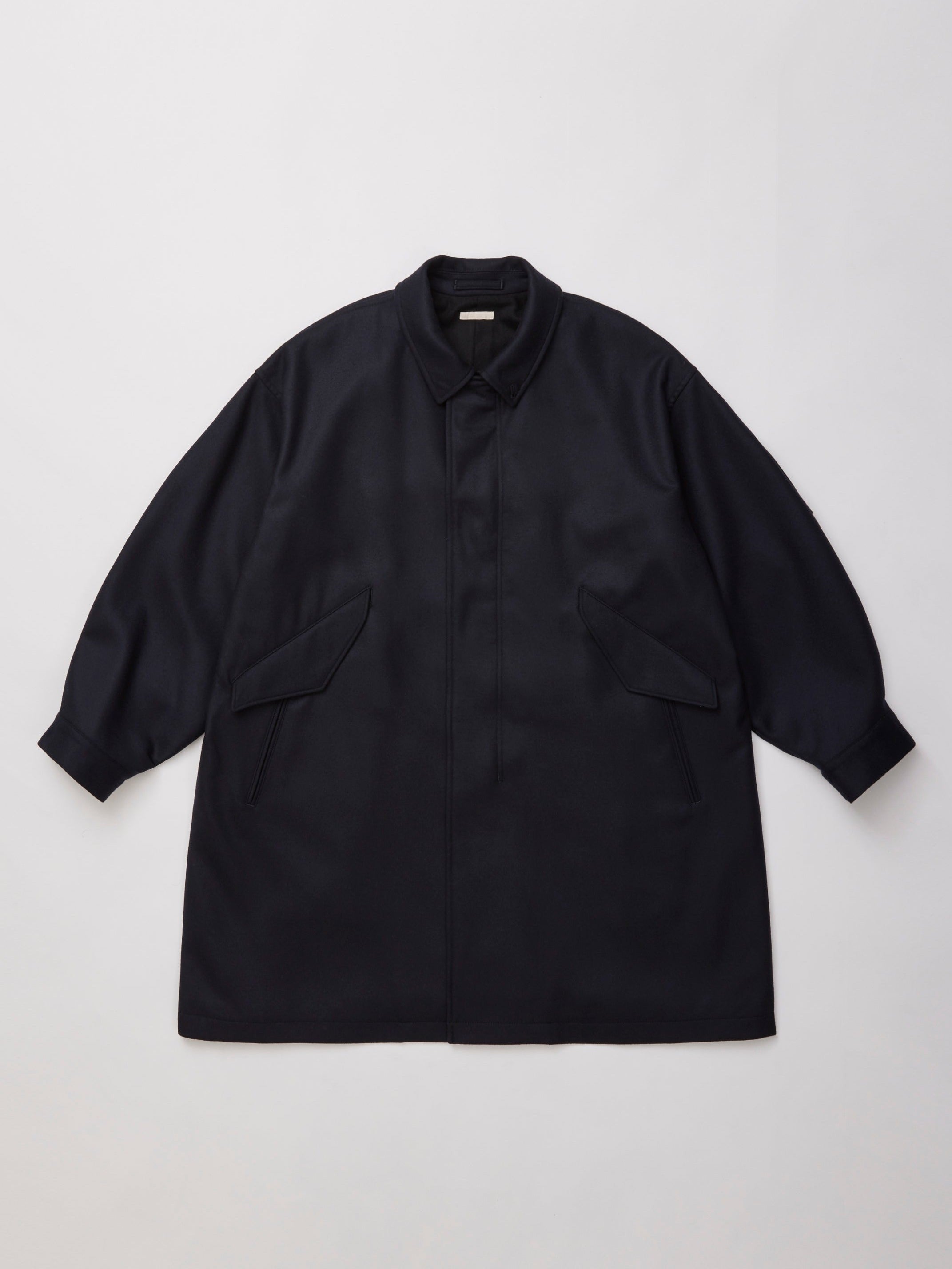 ULTERIOR SUPER FINE LIGHT MELTON B/C FIELD COAT DEEP NAVY – Peter Cat